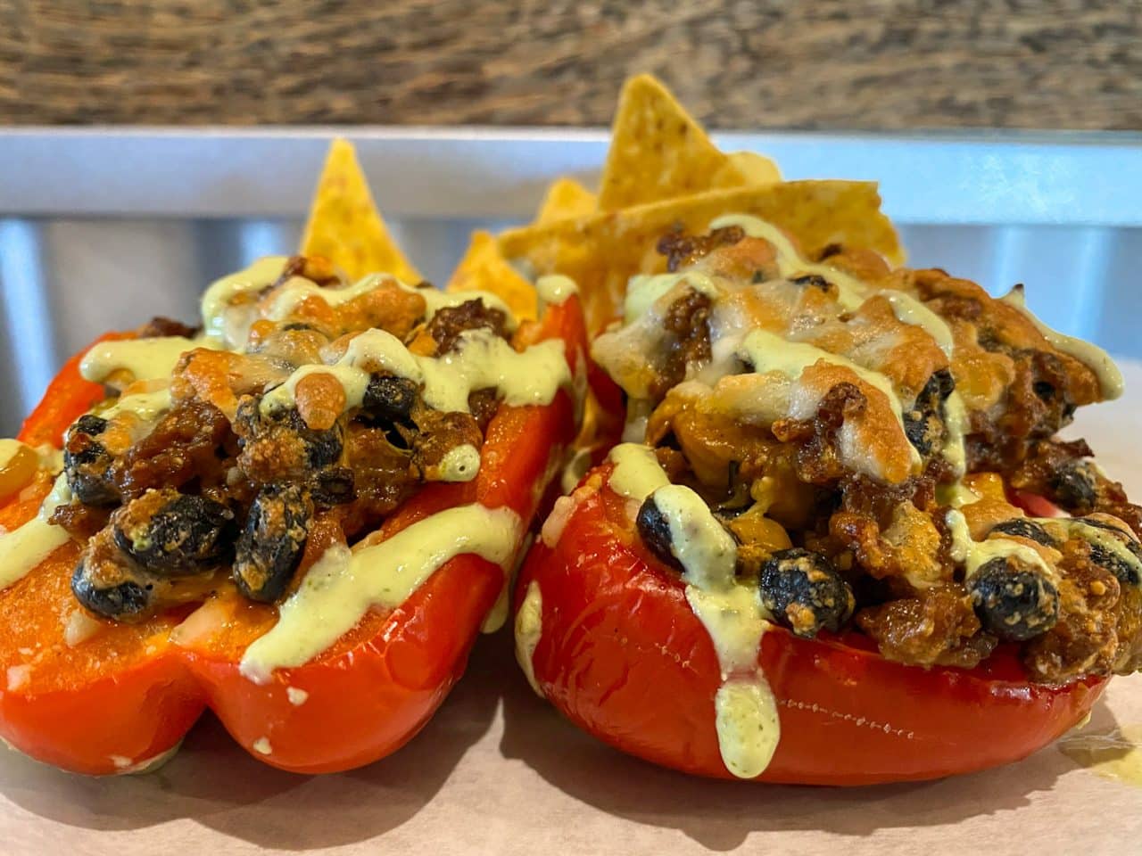 Stuffed Red Pepper • Backyard Tap House